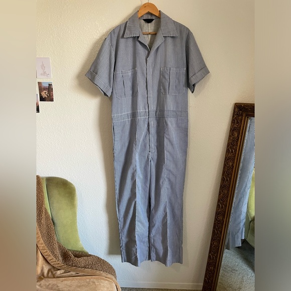 Vintage | Pants | Vintage Sears Putter Suit Coveralls Short Sleeve Pin ...